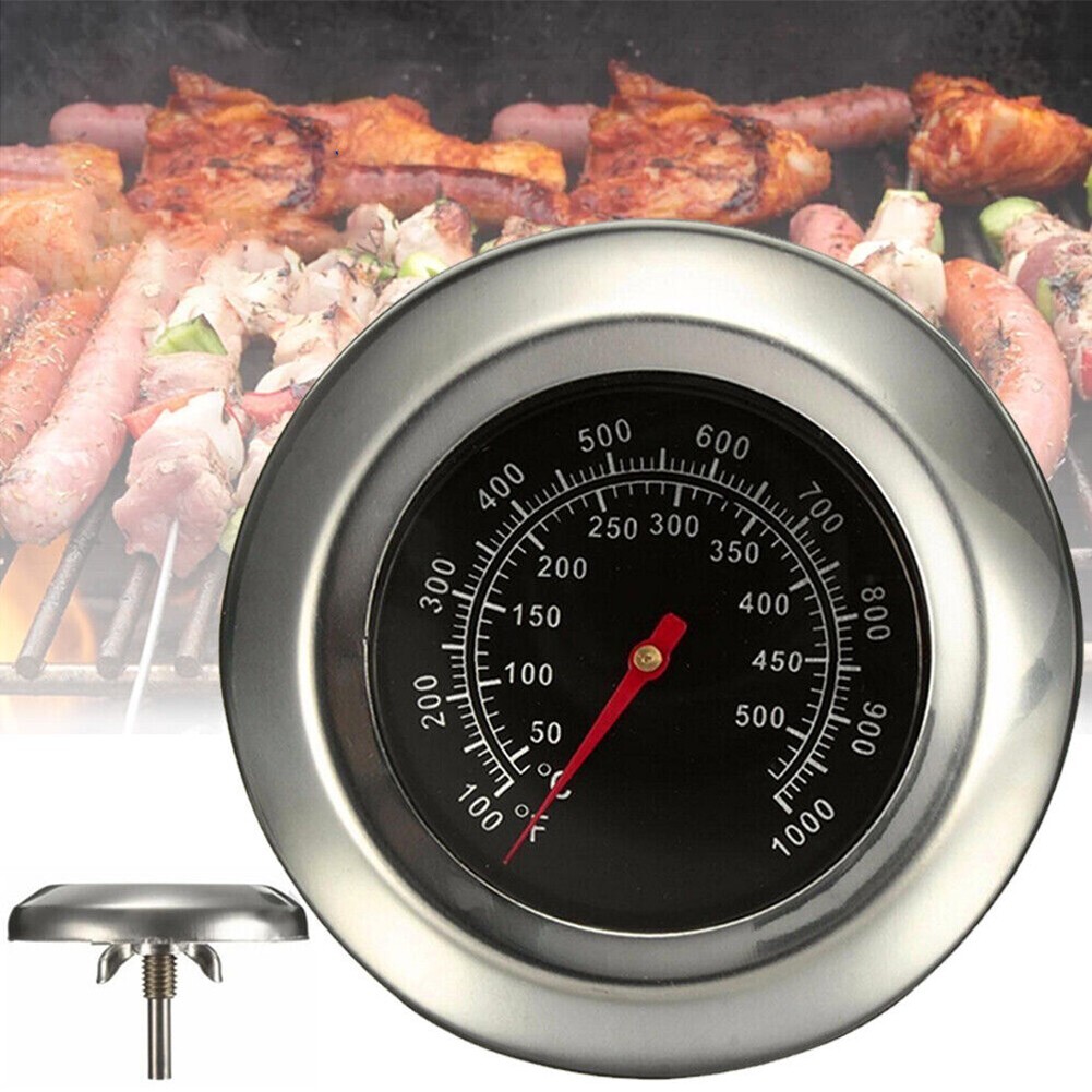 Stainless Steel BBQ Grill Smoker Thermometer Perfect for Measuring ...