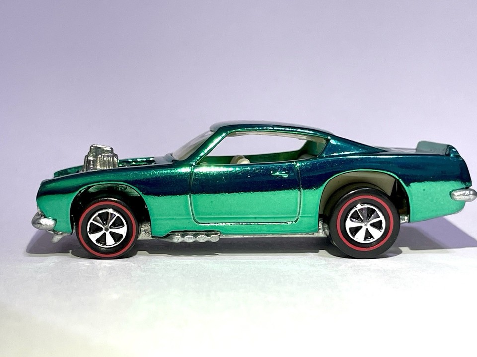 🔥VTG Hot Wheels Redline 1967 Custom Made Spectraflame Green Plymouth ...