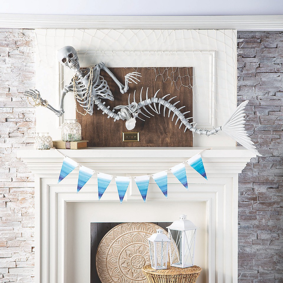 Life-Size Original Mermaid Skeleton Halloween Decoration - 73 inch | eBay