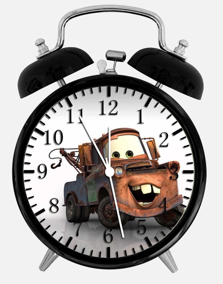 Disney Cars Mater Alarm Desk Clock 3.75" Home or Office Decor W130 Nice ...