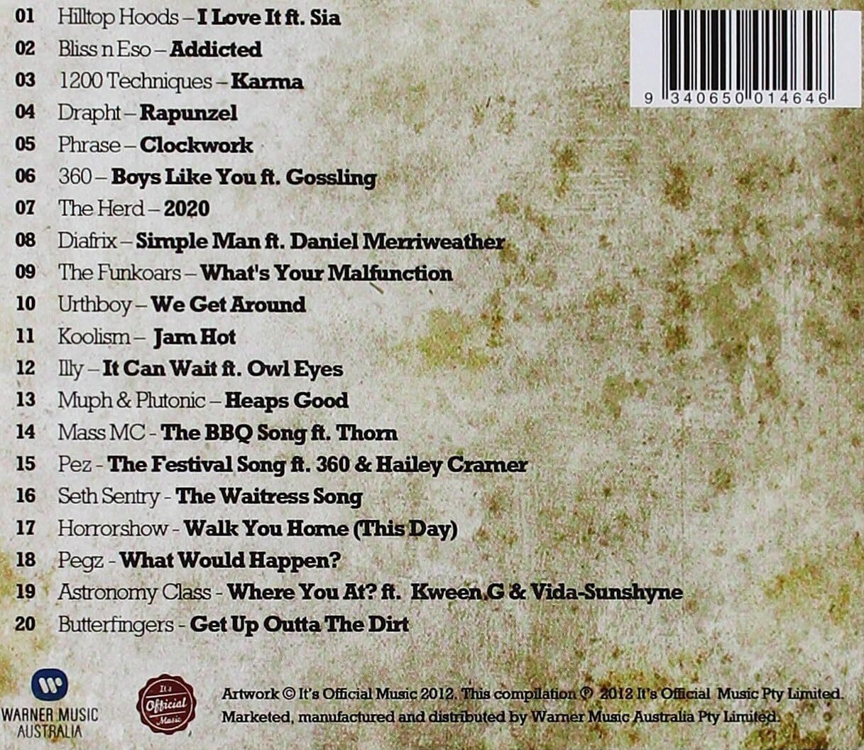 Various Artists Vol. 1-Official: The Best of Australian Hip-Hop (CD ...