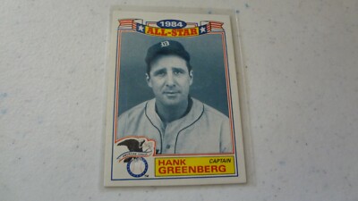 1985 TOPPS COMMEMORATIVE SET #22 OF 22 HANK GREENBERG BASEBALL CARD | eBay