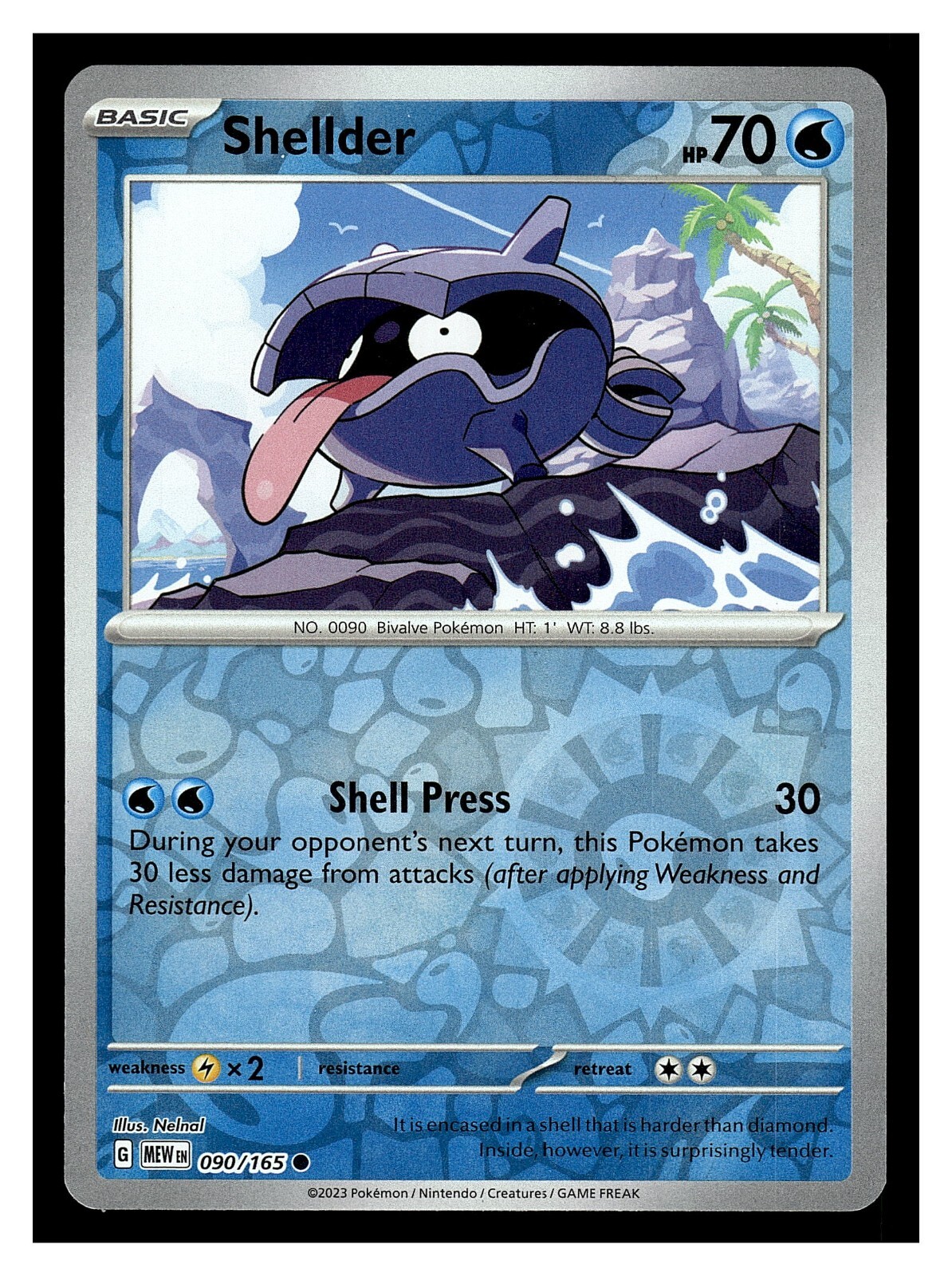 Pokemon Shellder 090/165 Scarlet & Violet 151 Reverse Holo | eBay