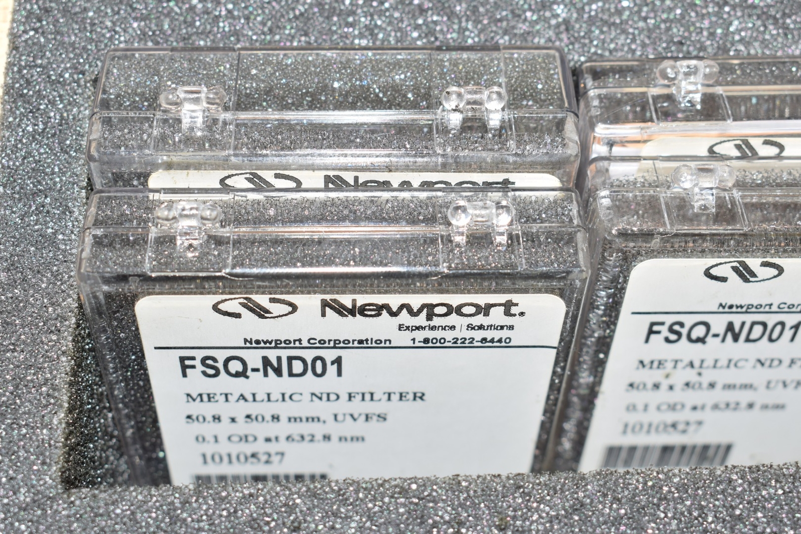 NEW Newport ND Filter Set, Metallic, UV Fused Silica, 50.8 x 50.8 mm ...