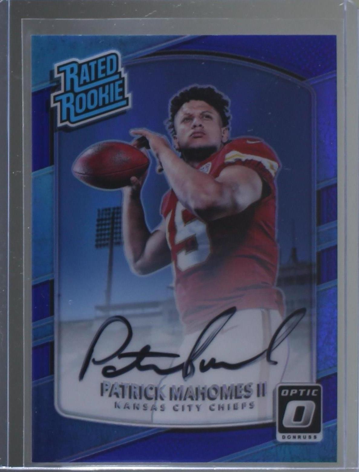 2017 Donruss Optic - Rated Rookie Patrick Mahomes II #177 Blue ...