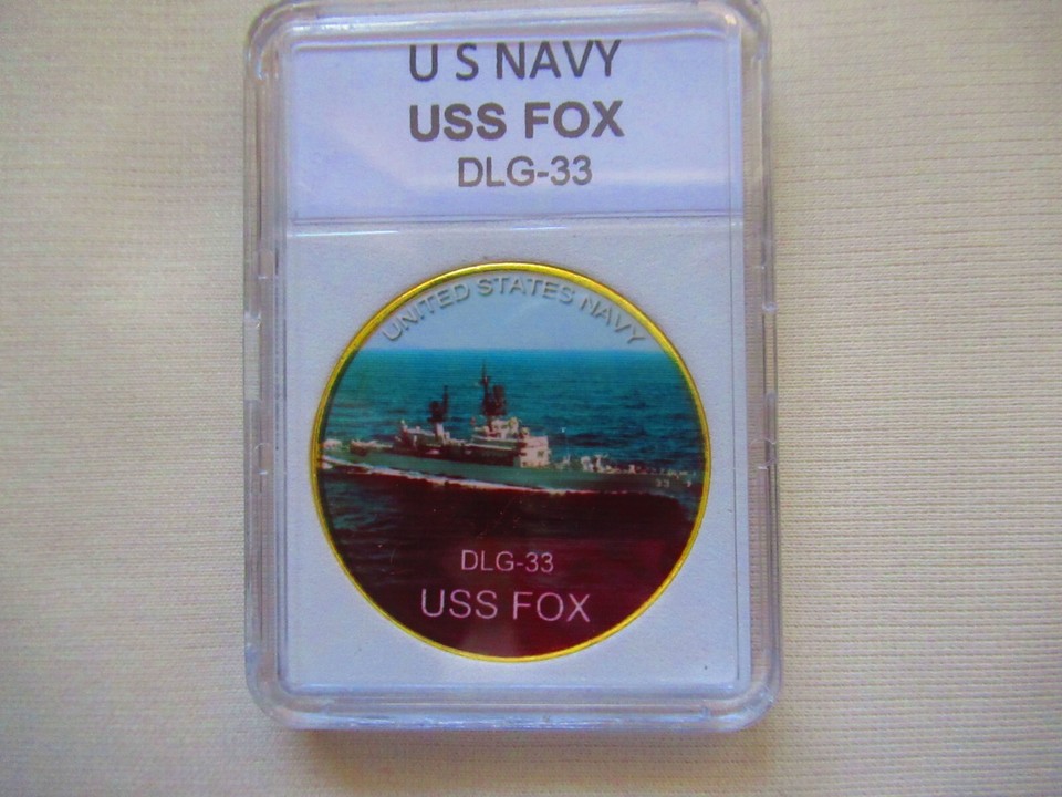 US NAVY - USS FOX DLG-33 Challenge Coin | eBay