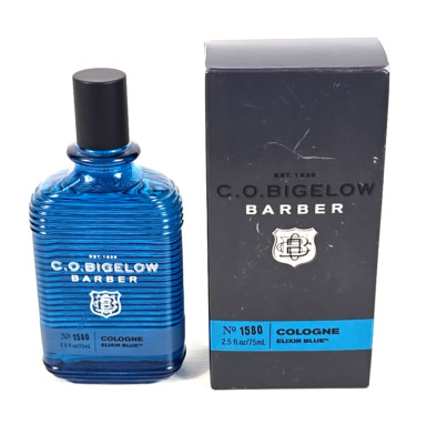 NIB - CO Bigelow Barber ELIXIR BLUE No 1580 Cologne Spray 2.5 oz /75 ml ...