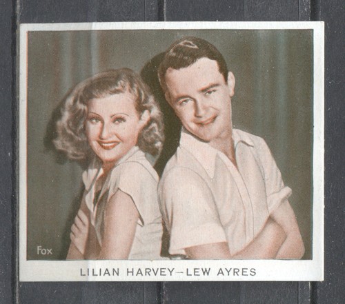Lilian Harvey Lew Ayres Vintage Trading Card Bergmann Zigaretten ...