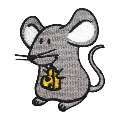 Mouse PATCH,rat patch Kids rhymes patch Embroidered Iron on Sew on ...