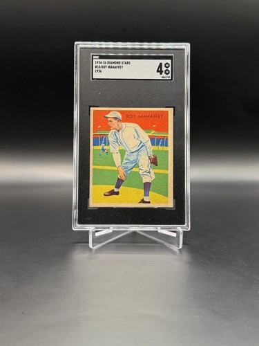 1934-36 Diamond Stars Roy Mahaffey #10 SGC 4 VG EX St. Louis Browns ...