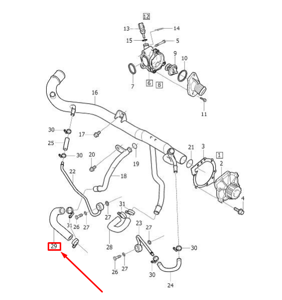 VOLVO C70 MK2 Engine Coolant Hose 31439474 GENUINE for sale online | eBay