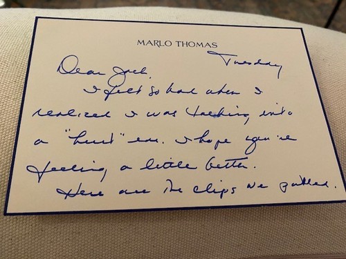 Marlo Thomas Signed Note Letter | eBay