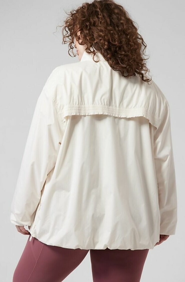 Athleta Sightseer Lace Magnolia White Jacket Size Extra Small XS NEW ...