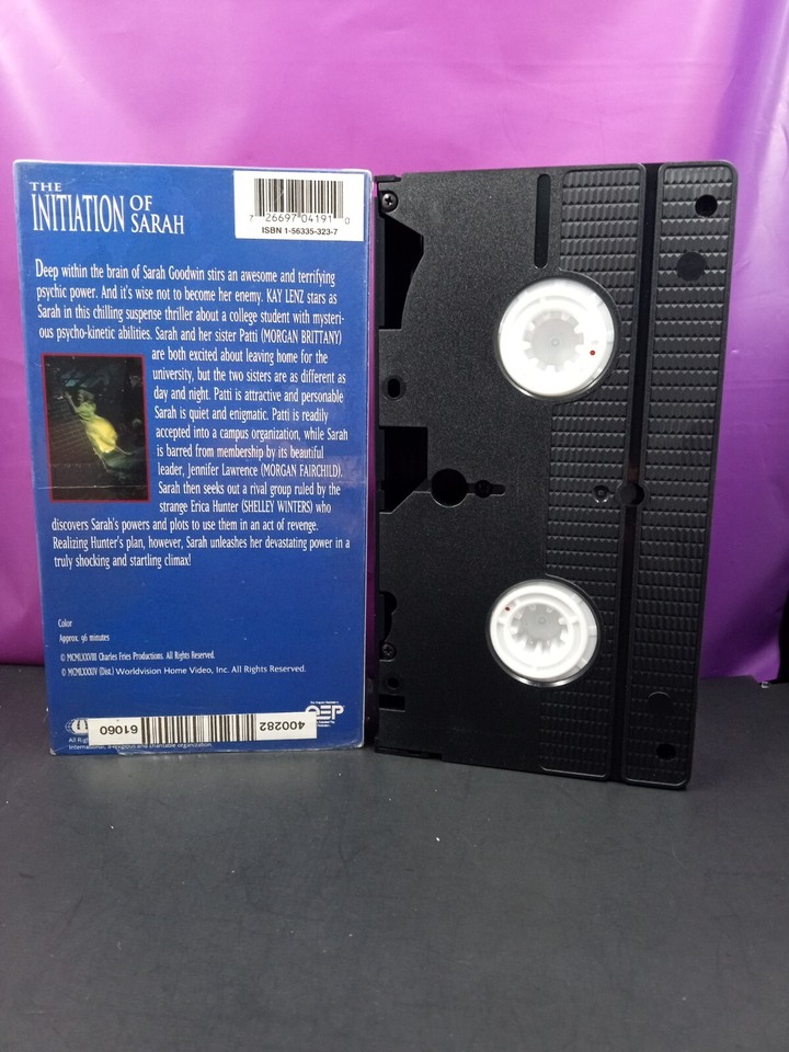 The Initiation of Sarah VHS Morgan Fairchild Shelley Winters ...