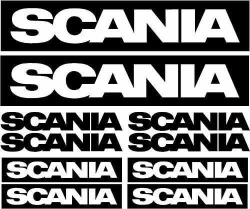 10 pcs SCANIA lettering Trucks die cut Vinyl car decal sticker | eBay