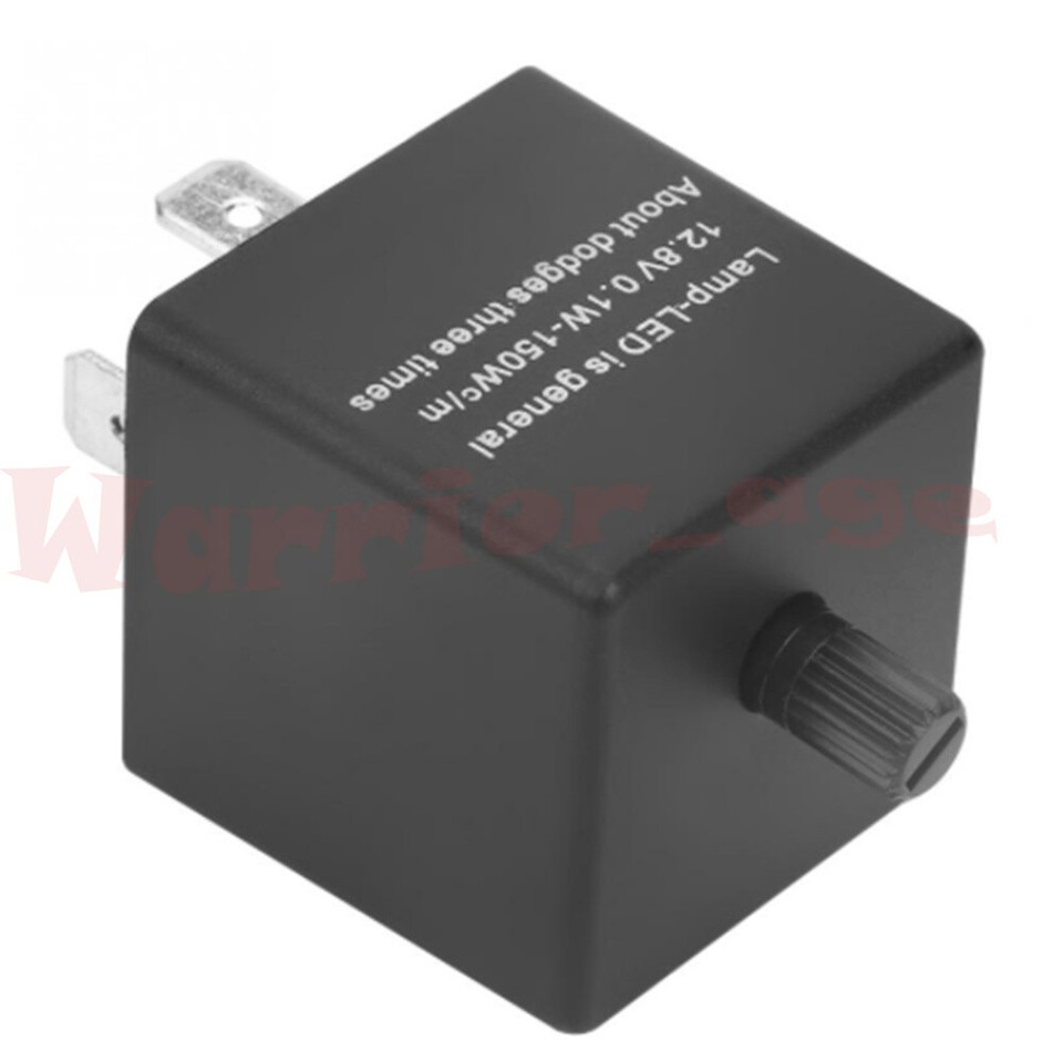 3-Pin Car LED Flasher Relay Adjustable Frequency For Turn Signal Light ...