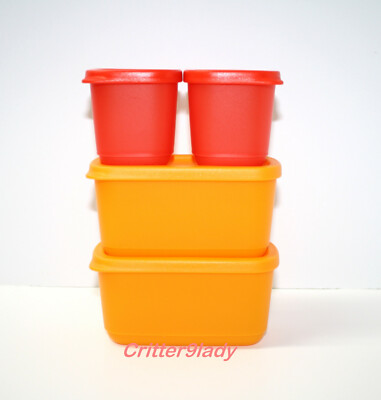 NEW Tupperware Basic Bright Modular Square and Rectangular Mini's | eBay