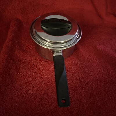 Flint Stainless Steel Radiant Heat Core 1 Quart Sauce Pan Pot W/Lid ...