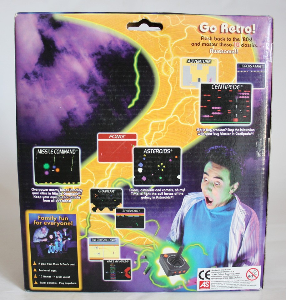 ATARI 2004 FLASH BACK 10 GAMES IN 1 PLUG N PLAY VIDEO TV GAME BRAND NEW ...