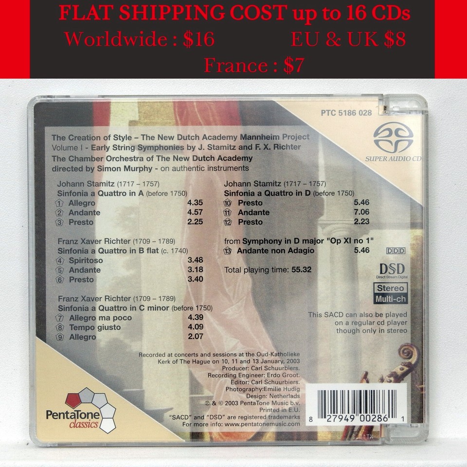 SIMON MURPHY ⸺ STAMITZ & RICHTER Early string symphonies ⸺ PENTATONE ...