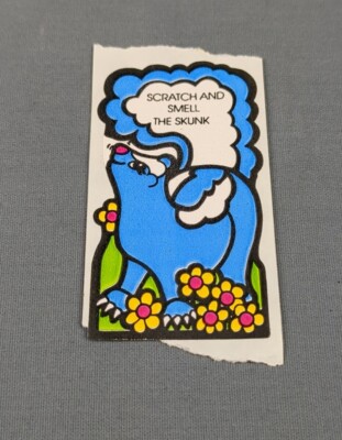 Vintage 80s scratch & sniff sticker Mello Smello Scented SKUNK | eBay