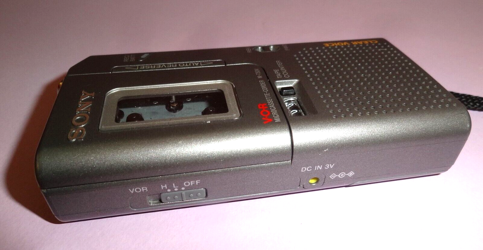 SONY MICROCASSETTE CORDER V.O.R. M-730V MINIATURE PORTABLE VOICE TAPE ...