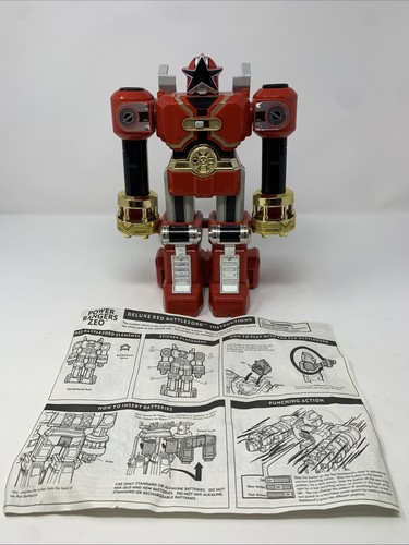 Power Rangers Zeo Deluxe Red Battlezord Megazord 1996 Bandai Complete ...