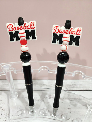 BASEBALL MOM BEADED PENS | eBay