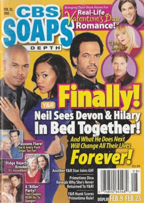 CBS Soaps In Depth Feb 23, 2015 BRYTON JAMES-SHARON LEAL-LYNDSY FONSECA ...