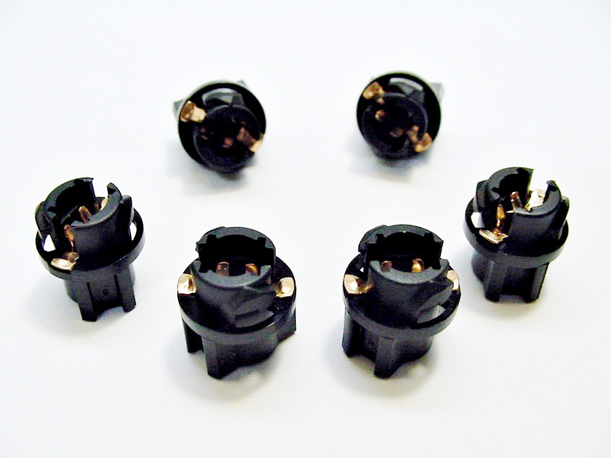 6 pack 3/8" 10mm Instrument Panel Sockets Plugs Speedometer Cluster GM ...