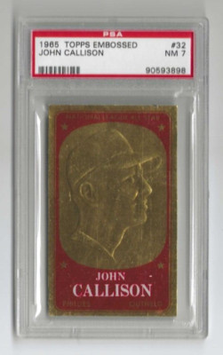1965 Topps Embossed #32 JOHN CALLISON Philadelphia Phillies PSA 7 NM | eBay