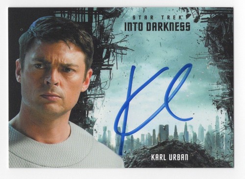 Karl Urban as Bones STAR TREK Beyond Autograph Card Auto Into Darkness ...