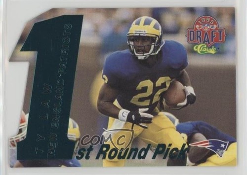 1995 Classic NFL Draft 1st Round Picks Sample /4500 Ty Law #23 Rookie ...