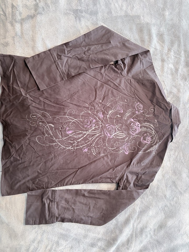 Gothic Style. Long Sleeve Press Stud Design Shirt By SpiralDirect. Size ...