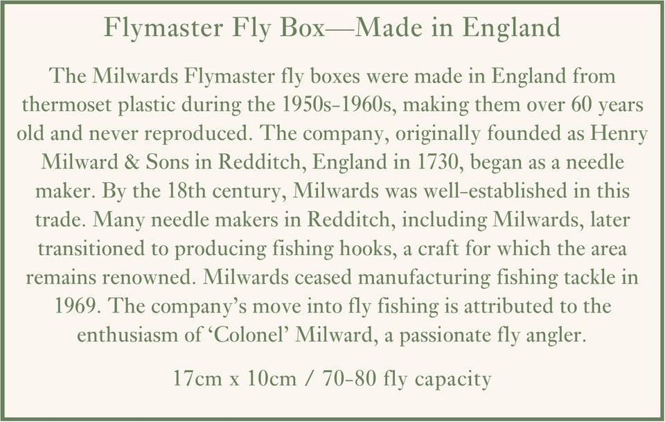 Perfect Gift For Fly Angler - Vintage Flymaster Box Made In England ...