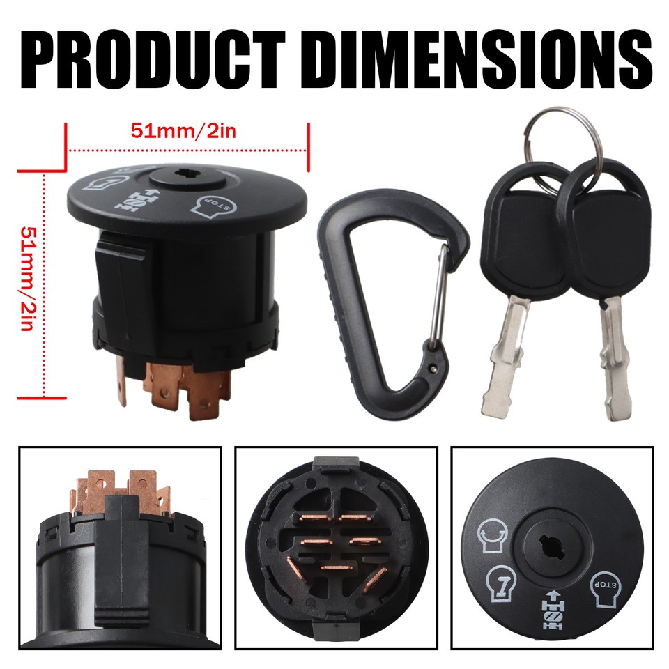 Ignition Starter Switch for Craftsman LT1000 LT2000 LT3000 Riding Lawn ...