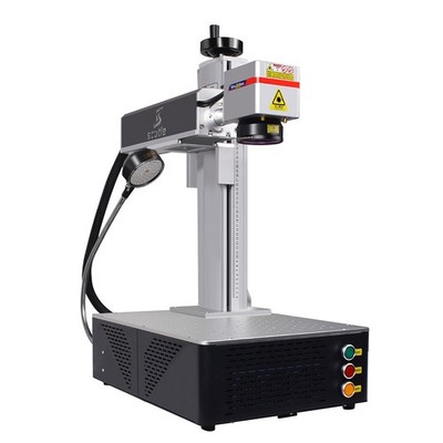 50W Portable Fiber Laser Marking Machine for Logo QR Code Serial Number ...