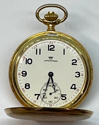 WAKMANN POCKET WATCH 15 Jewels Swiss Unadjusted Needs a Service | eBay