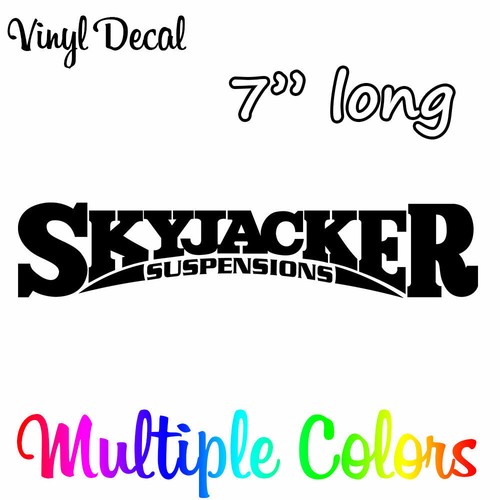 Skyjacker Suspensions Sticker Decal - 7" Choose your color Sticker | eBay