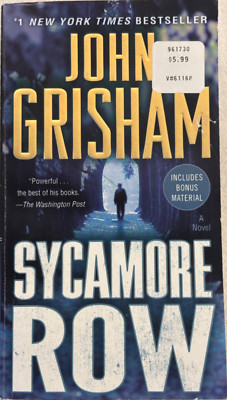 Sycamore Row The Jake Brigance by John Grisham, Acceptable Book FREE ...