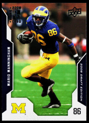 2008 Upper Deck Draft Edition #69 Mario Manningham | eBay