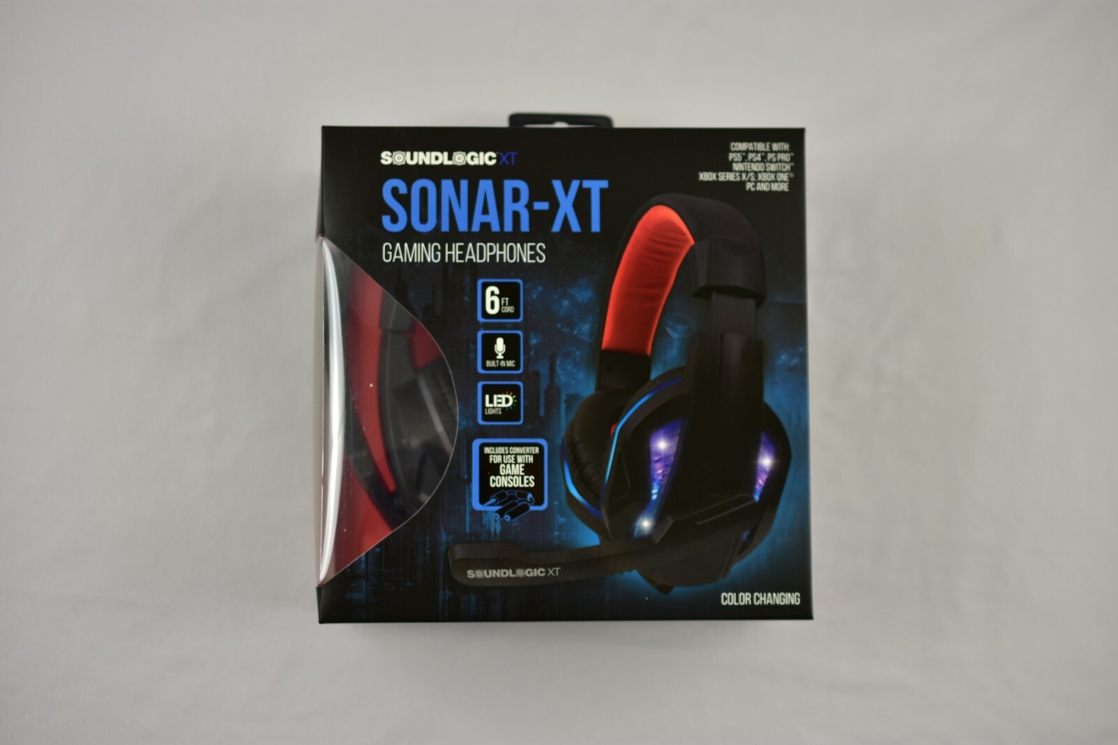 Soundlogic SONAR XT Gaming Headphones with LED Lights & Built-in MIC | eBay