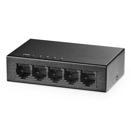 5 Port Gigabit Ethernet Switch 5 Ports 100/1000mbps Mini Size Metal ...