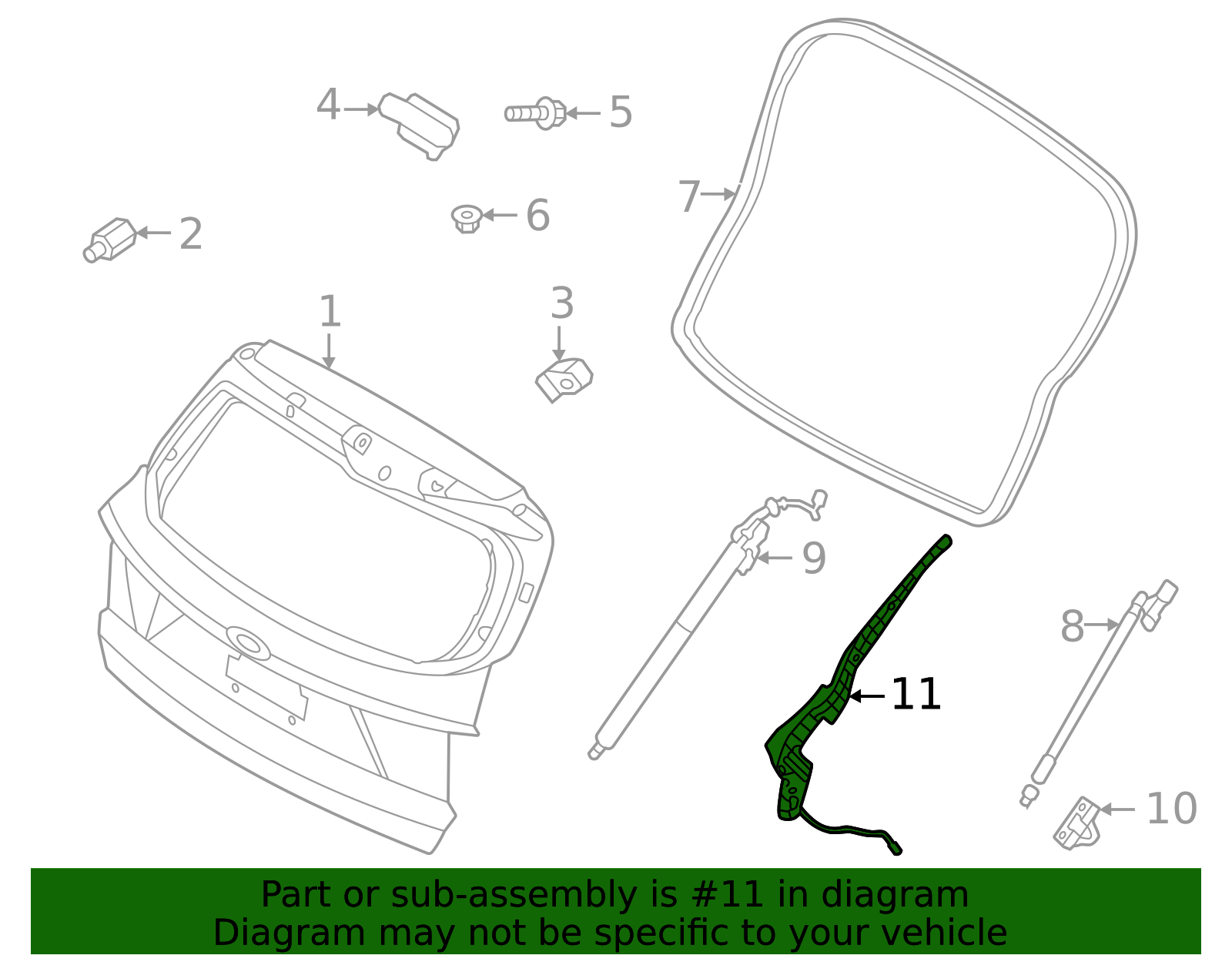Genuine Kia OE W/Strip Assy-T/Gate 81860-P2100 for sale online | eBay