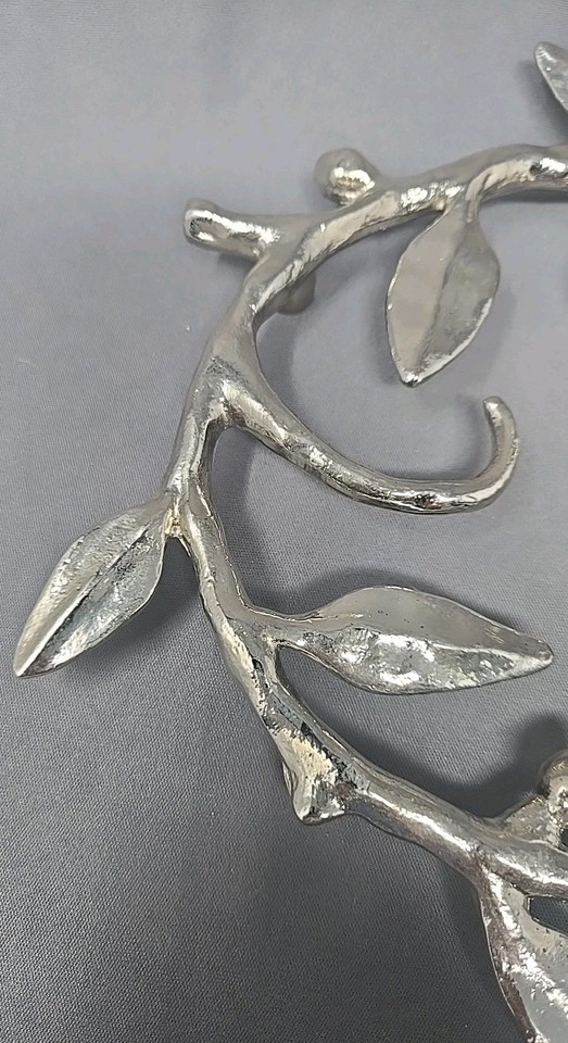 Michael Aram Vine Collection Trivet Silver Plated Bronze Handmade Leaf ...