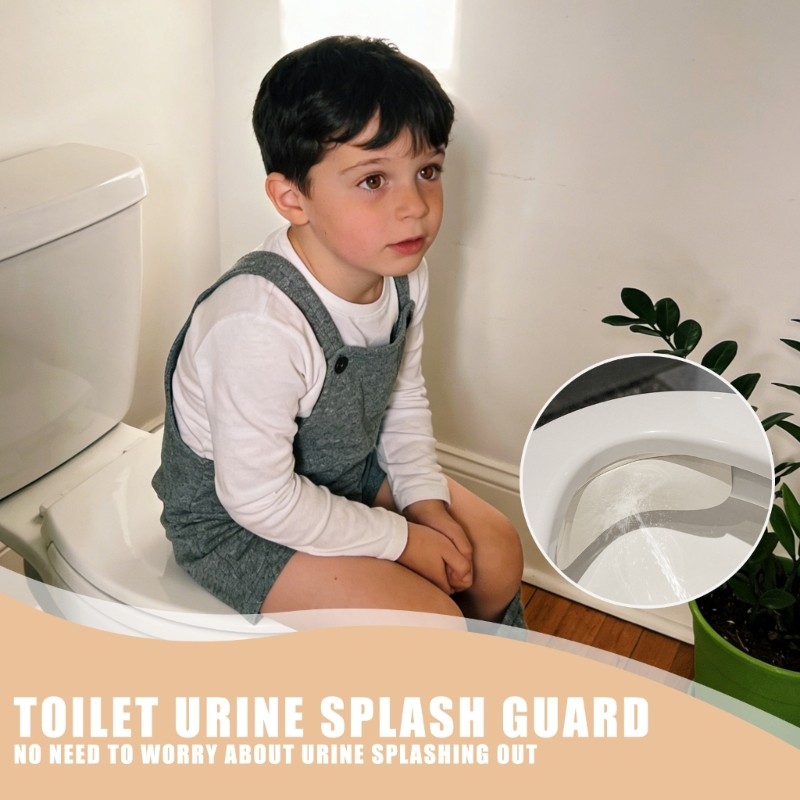 Universal Toilet Seat Urine Guard Anti Splash Protectors PVC Bathroom ...