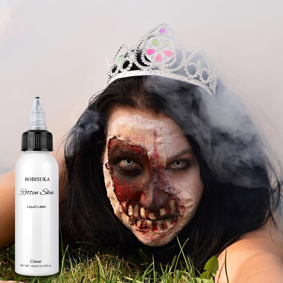 Halloween Liquid Latex SFX Makeup(2 Fl Oz) – Fake Skin & Wounds for ...
