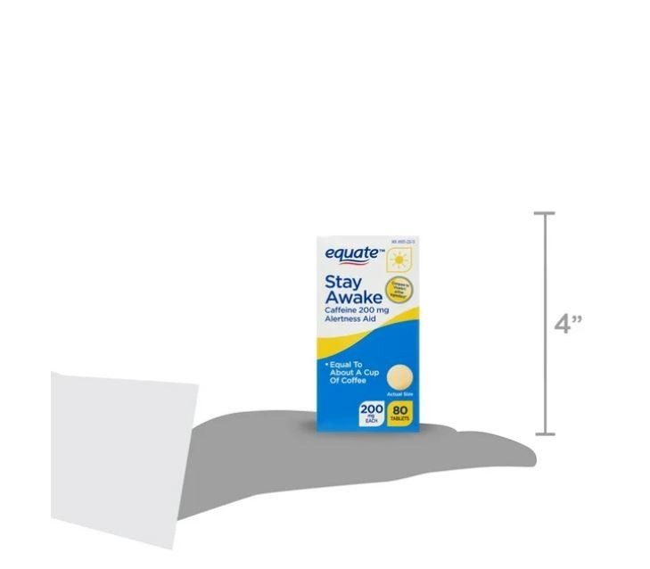 Equate Caffeine Stay Awake Tablets, 200 mg, 80 Count | eBay