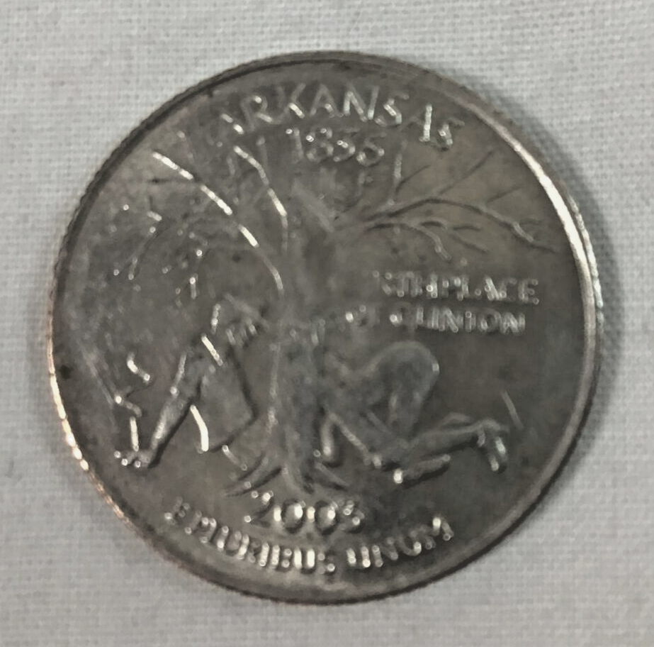 Novelty 2003 Arkansas Quarter Bill Clinton Head Quarter Error | eBay