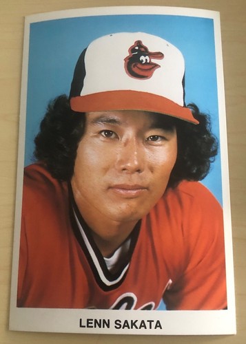 LENN SAKATA Baltimore ORIOLES Vintage Color Photo Postcard | eBay